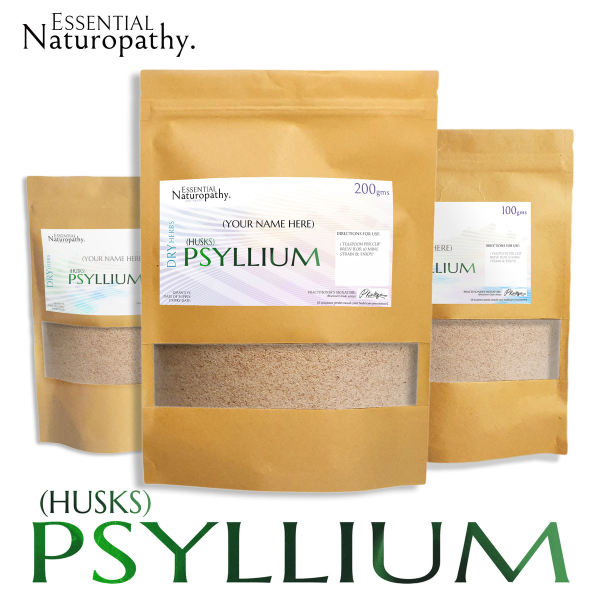 Psyllium Husks - Certified Organic – Essential Naturopathy