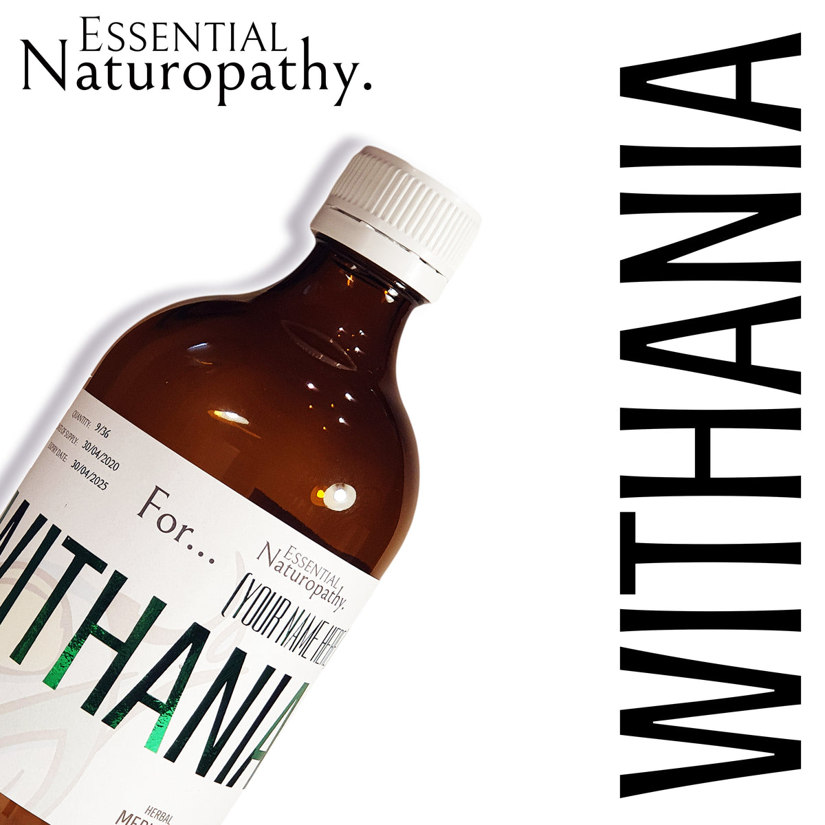 Organic Withania Herbal Tincture – Essential Naturopathy
