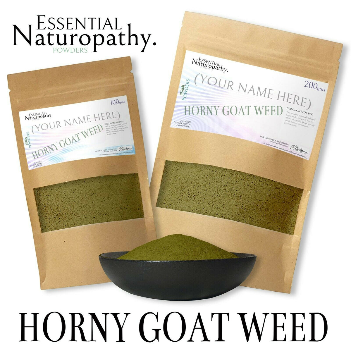 HORNY GOAT WEED POWDER - Wildcrafted (Epimedium sagittatum) PURE PREMI ...