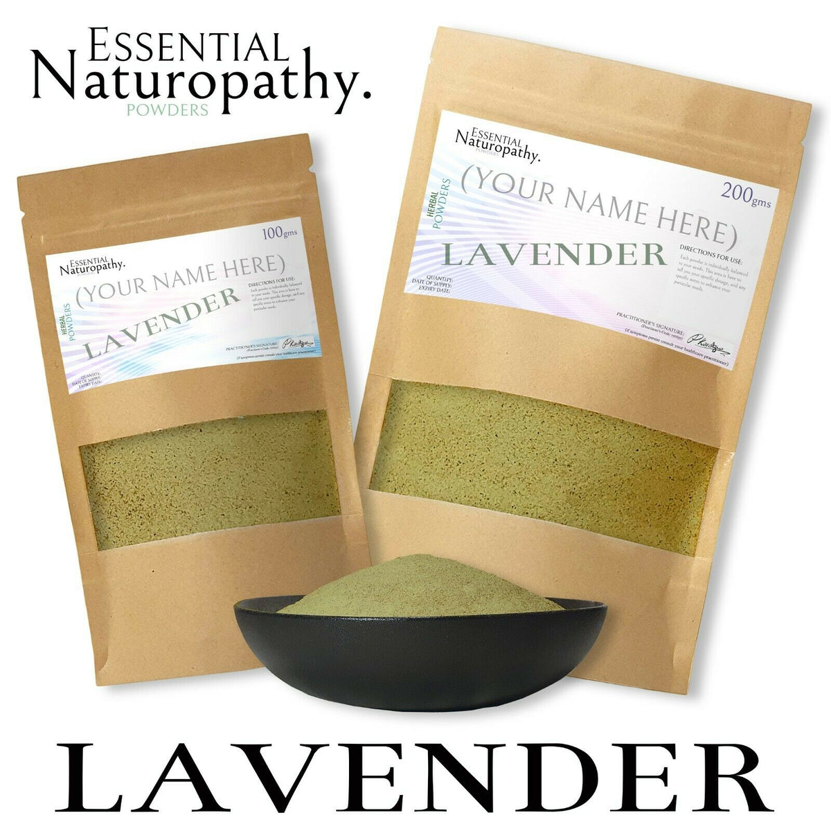 LAVENDER FLOWER POWDER 100% Certified Organic (Lavandula angustifolia ...